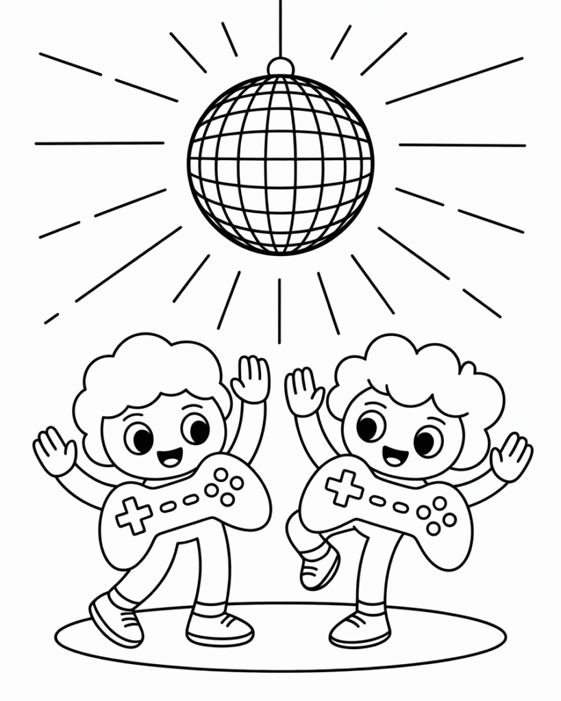 20 Free Printable National Video Game Day Coloring Pages
