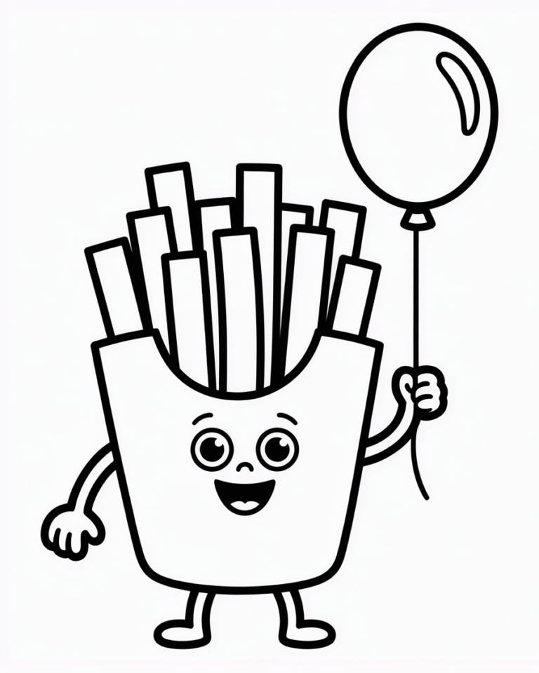 National French Fry Day Coloring Pages (25 Free Printable PDFs)