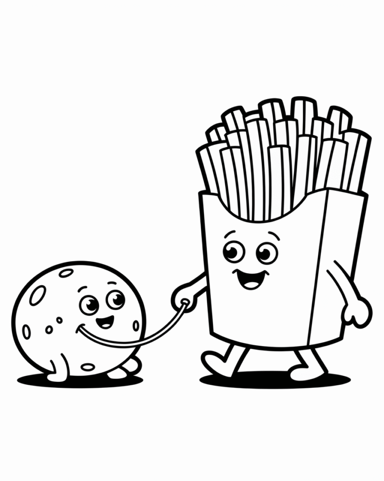National French Fry Day Coloring Pages (25 Free Printable PDFs)