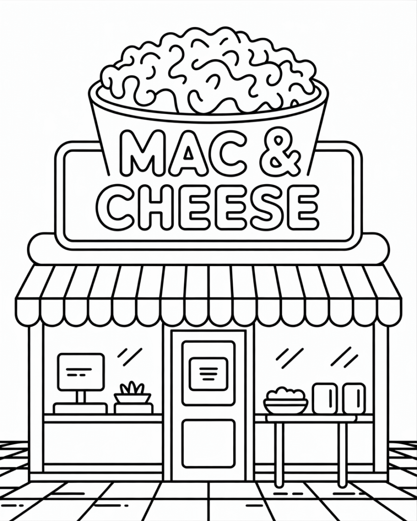 National Mac and Cheese Day Coloring Pages (25 Free Printable PDFs)