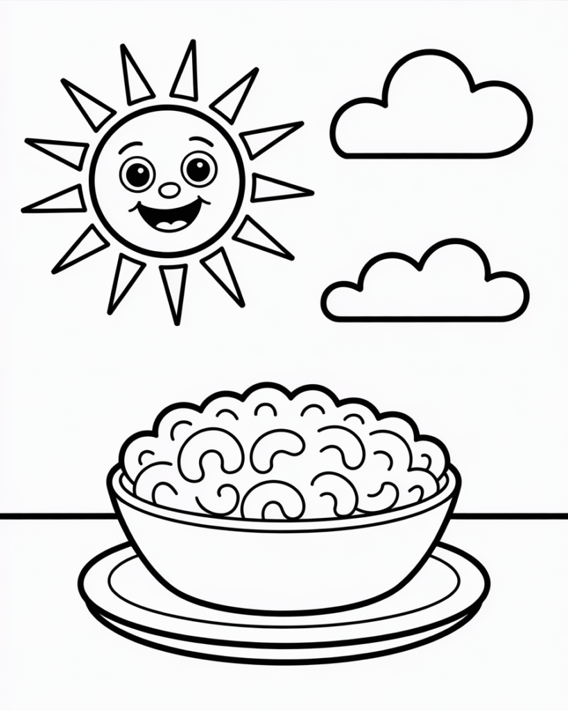 National Mac and Cheese Day Coloring Pages (25 Free Printable PDFs)