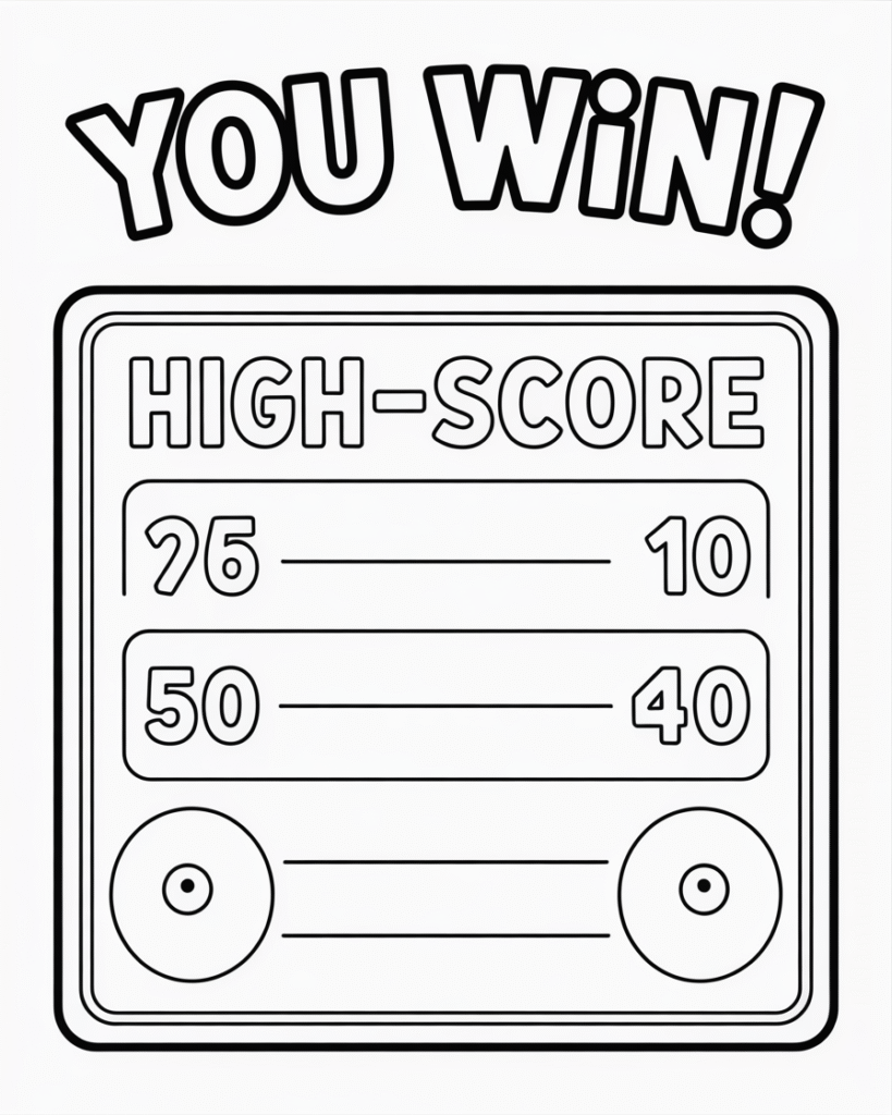 20 Free Printable National Video Game Day Coloring Pages