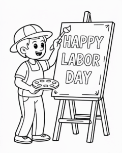 25 Free Printable Labor Day Coloring Pages